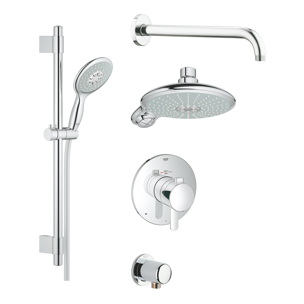 GrohFlex Shower Set Thermostatic mixer | GROHE