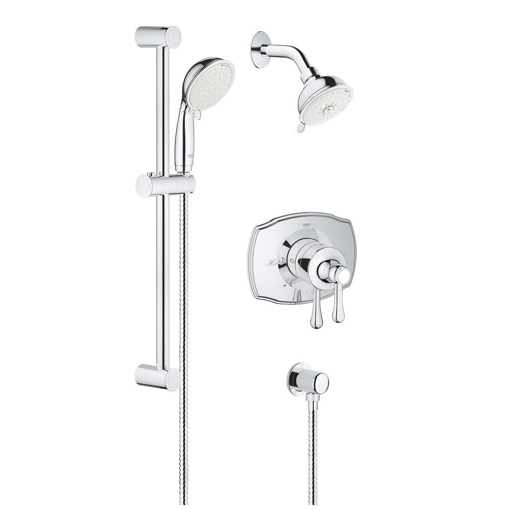 GrohFlex Shower Set Pressure balance valve 1/2″ | GROHE