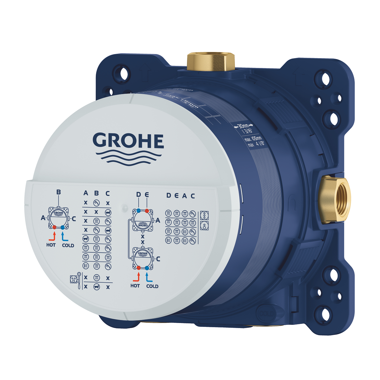 Rapido SmartBox Universal rough-in box, 1/2″ | GROHE