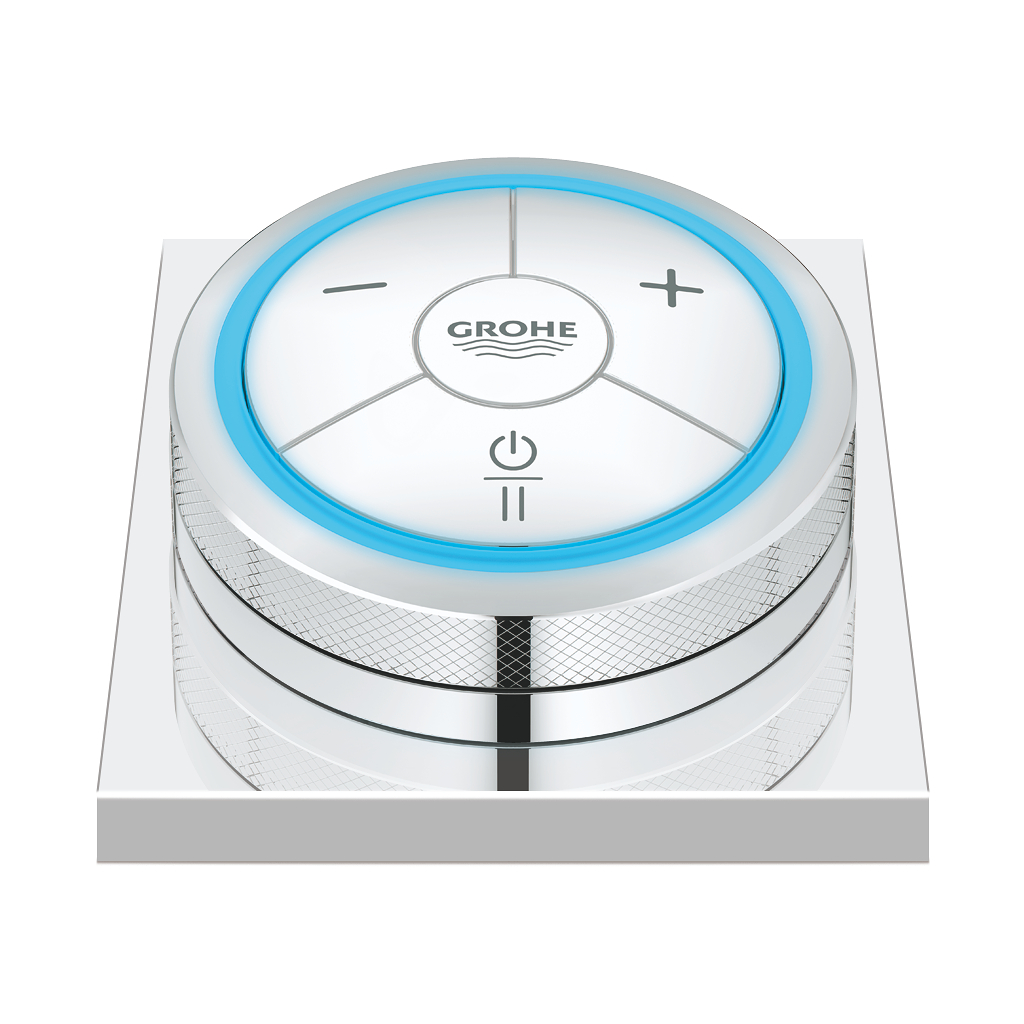 GROHE F-digital Digital controller with square base plate remote ...