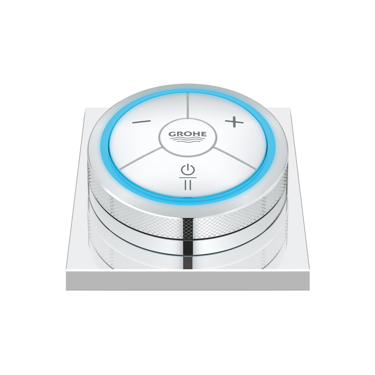 GROHE F-digital Digital controller with square base plate remote ...