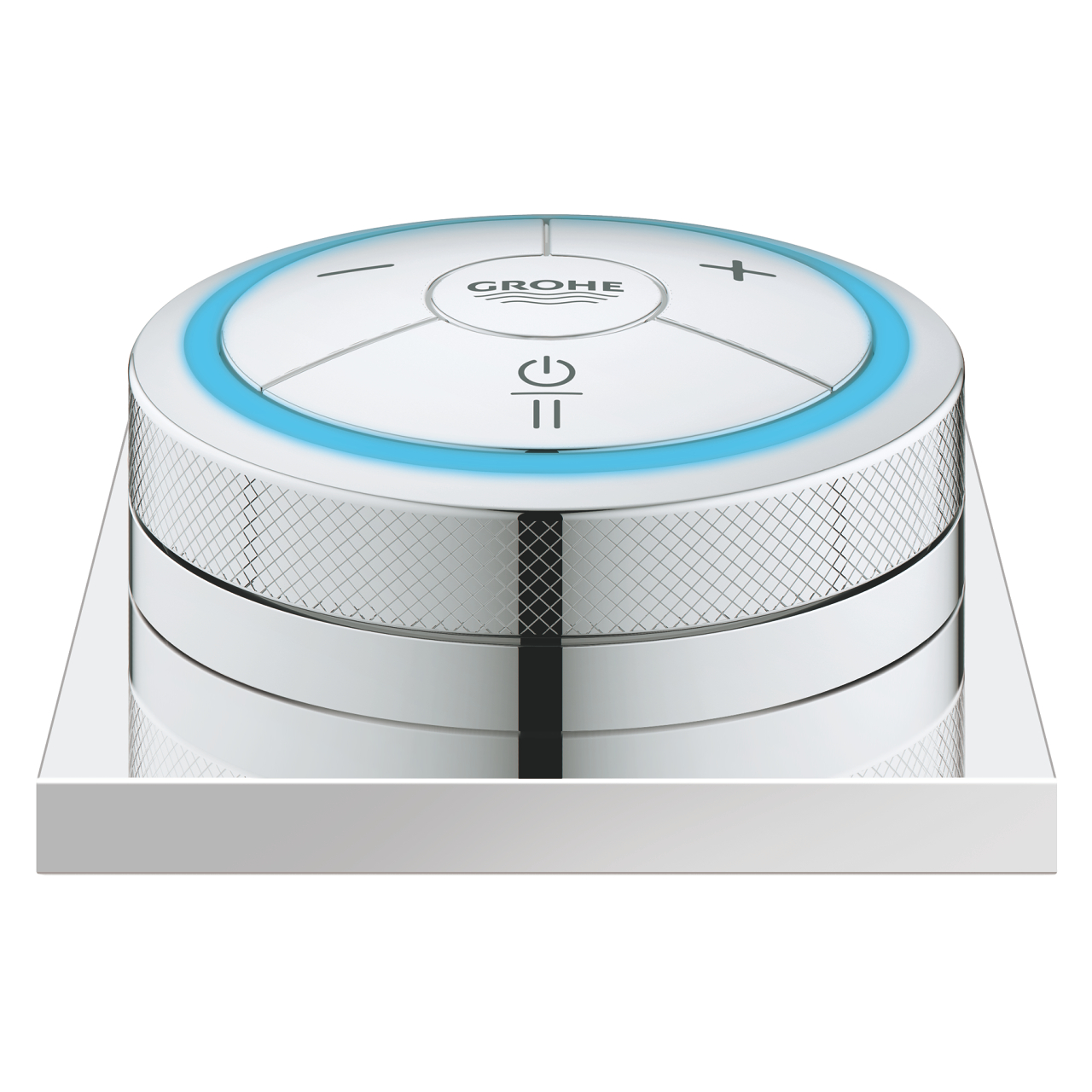 GROHE F-digital Digital controller with square base plate remote ...