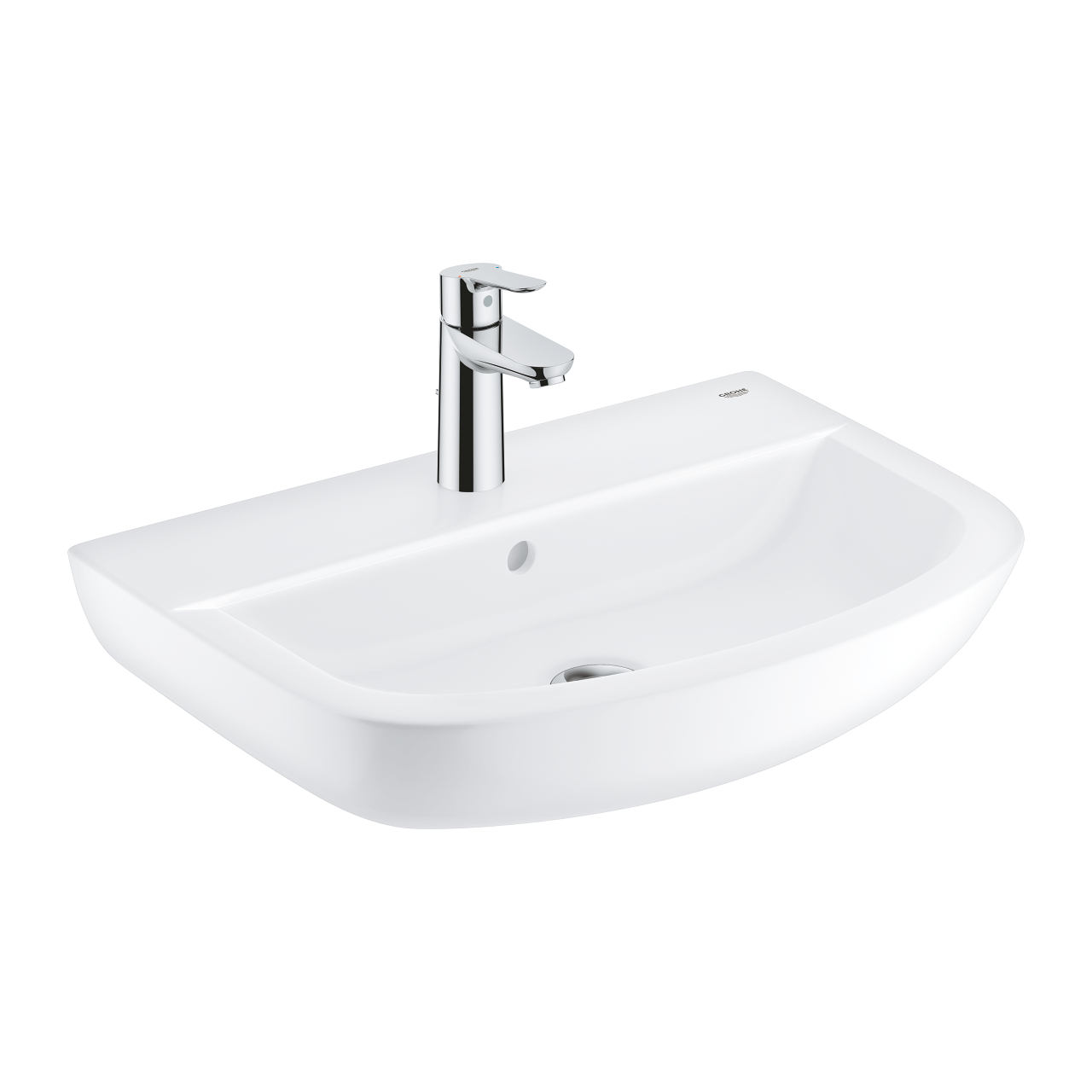 Bau Ceramic Bundle wash basin 55 + Start Edge single-lever basin mixer ...
