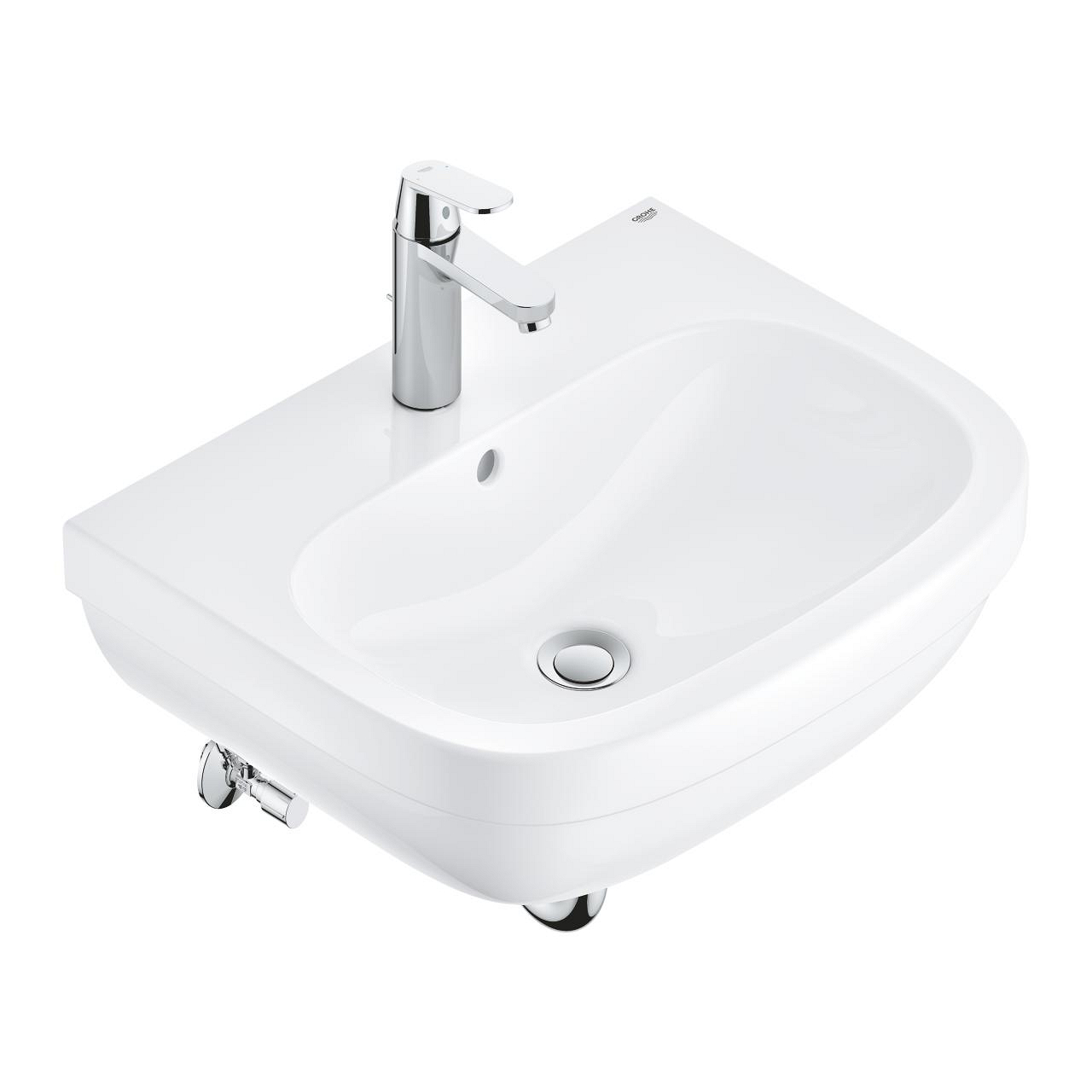 Euro Ceramic Bundle wash basin 60 + Eurosmart Cosmopolitan basin mixer ...