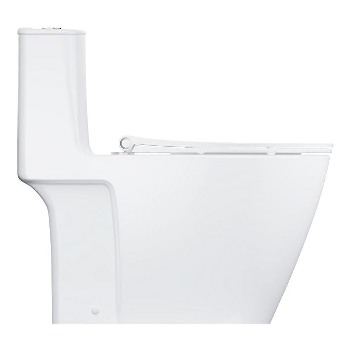 Bau Ceramic Floor standing one piece toilet without seat and cover | GROHE