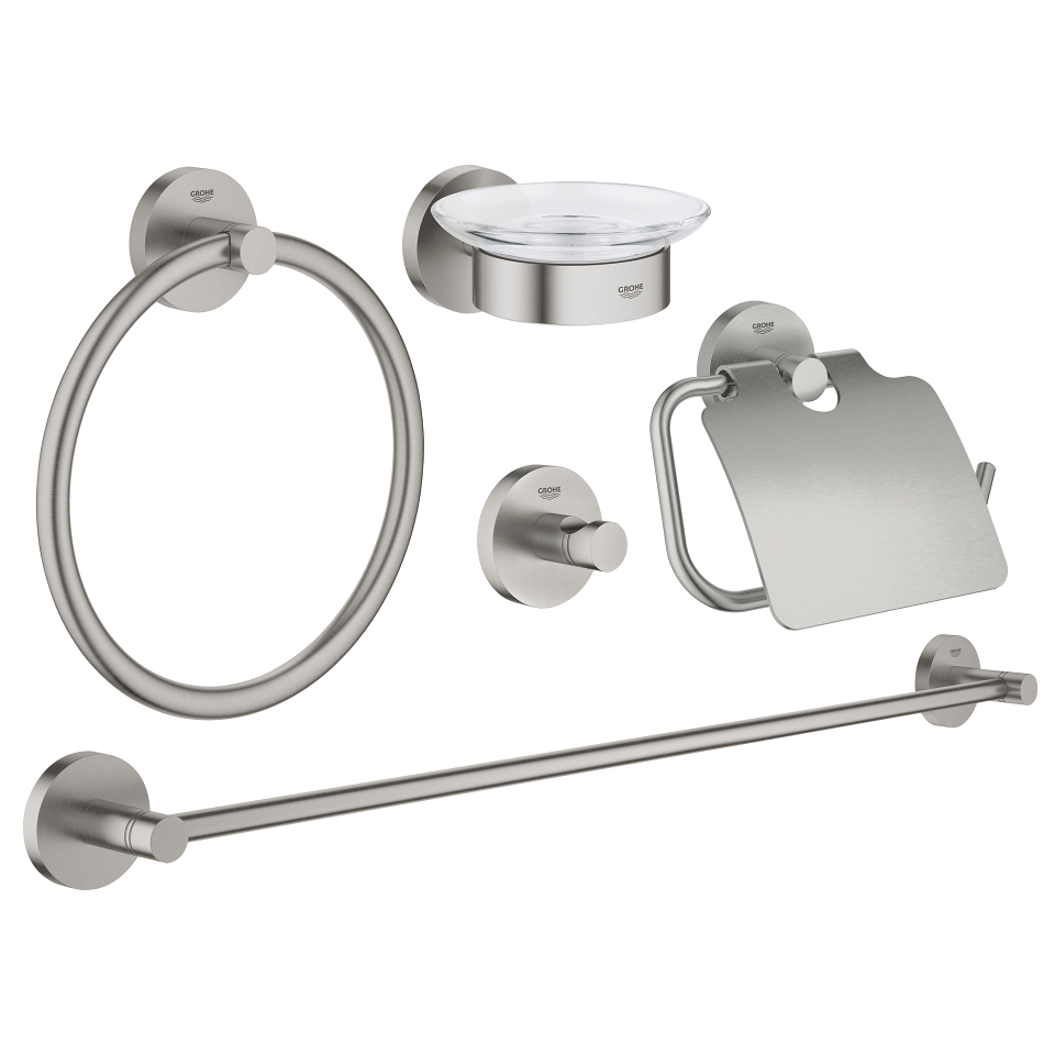 Essentials Master bathroom accessories set 5-in-1 | GROHE