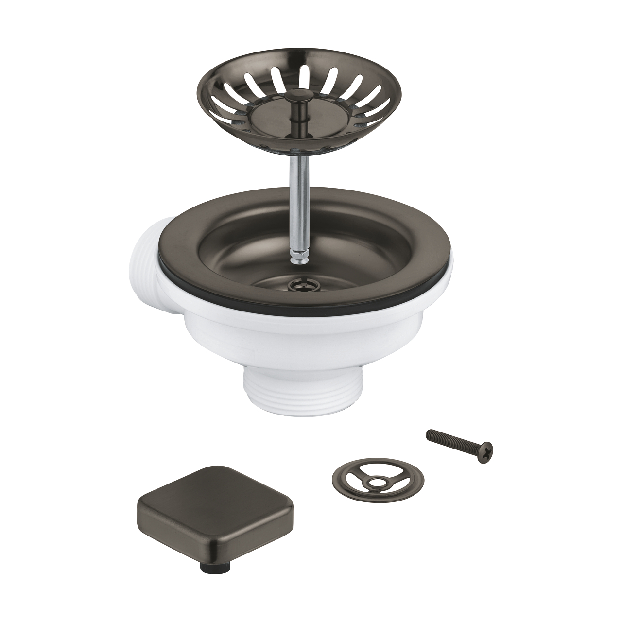 Waste set sink with excenter for 1 bowl sinks | GROHE