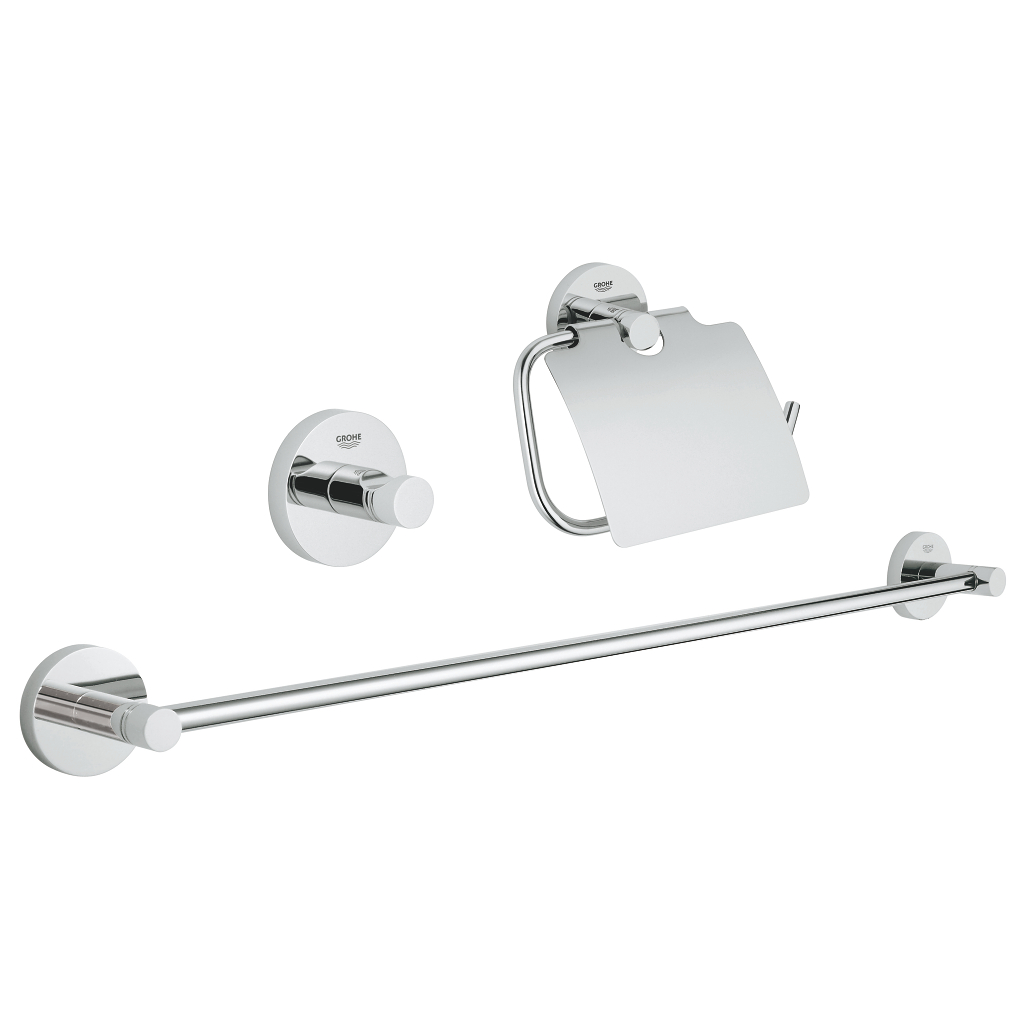 Essentials Guest bathroom accessories set 3-in-1 | GROHE