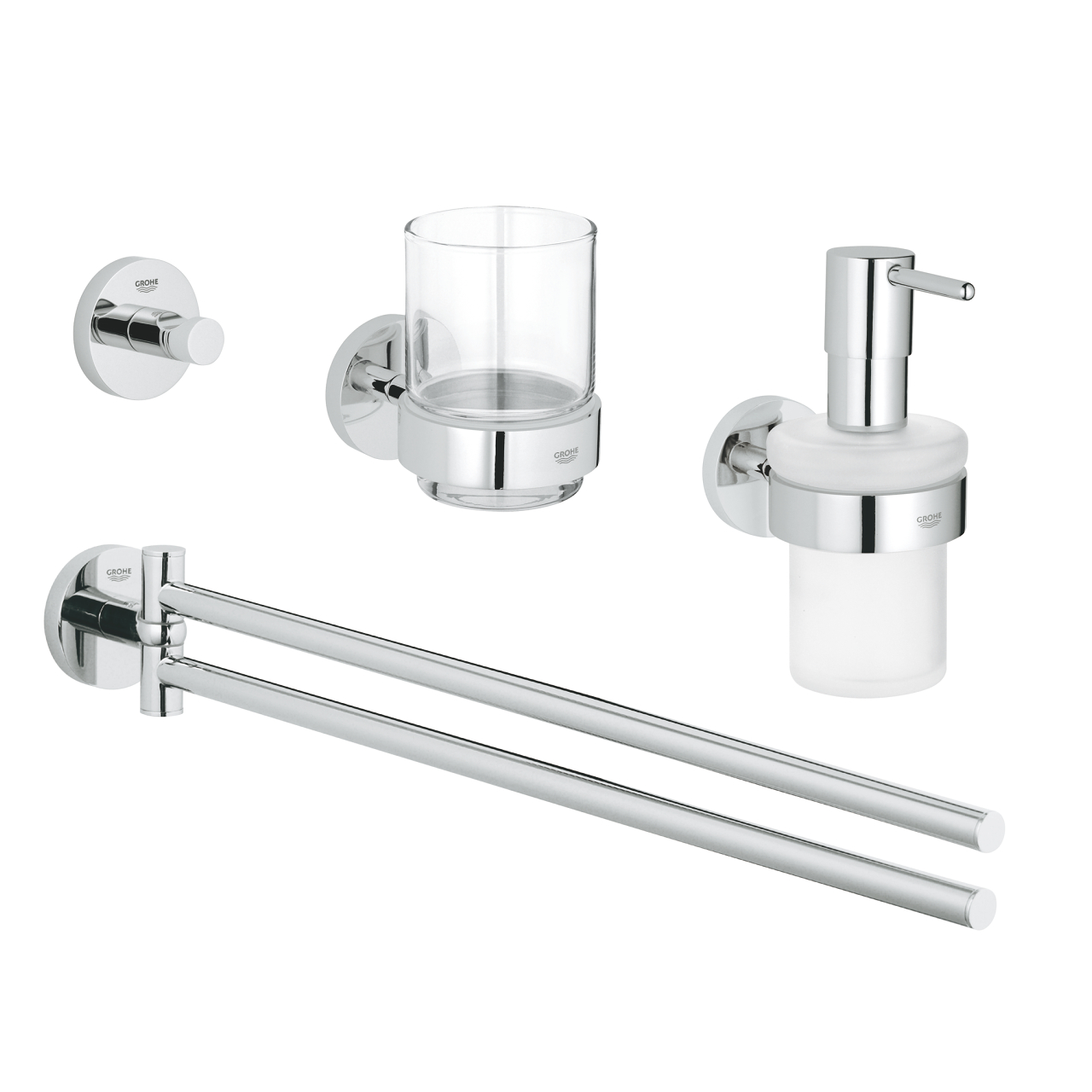 Essentials Master bathroom accessories set 4-in-1 | GROHE