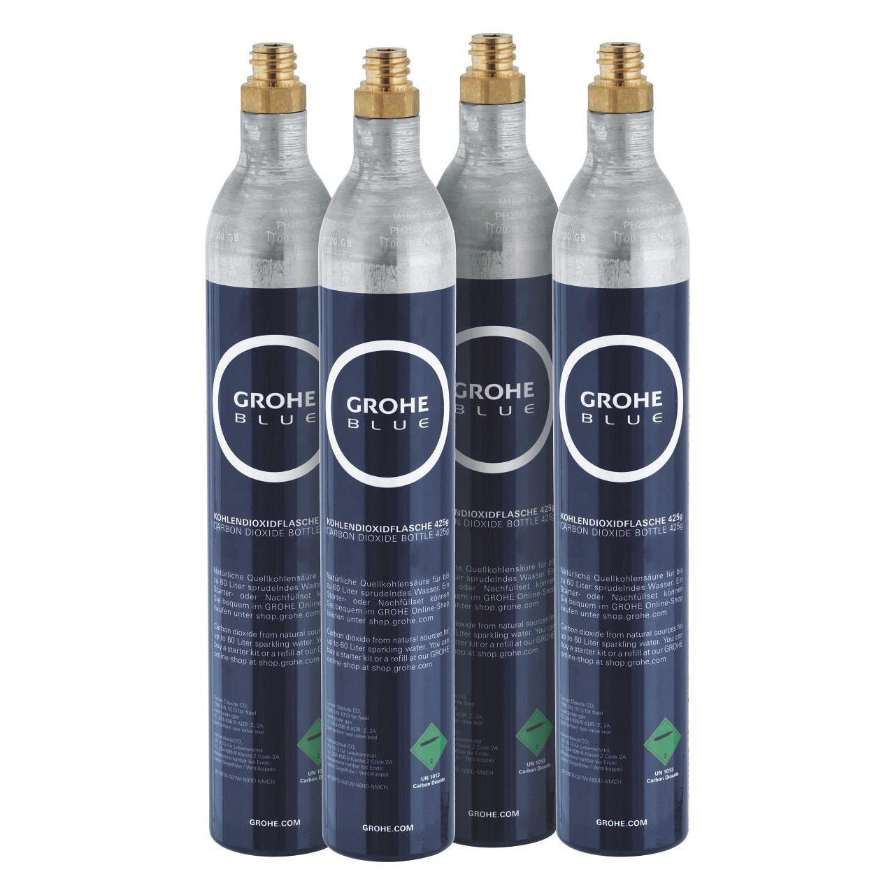 GROHE Blue Starterskit 425 g CO₂ flessen (4 stuks) | GROHE