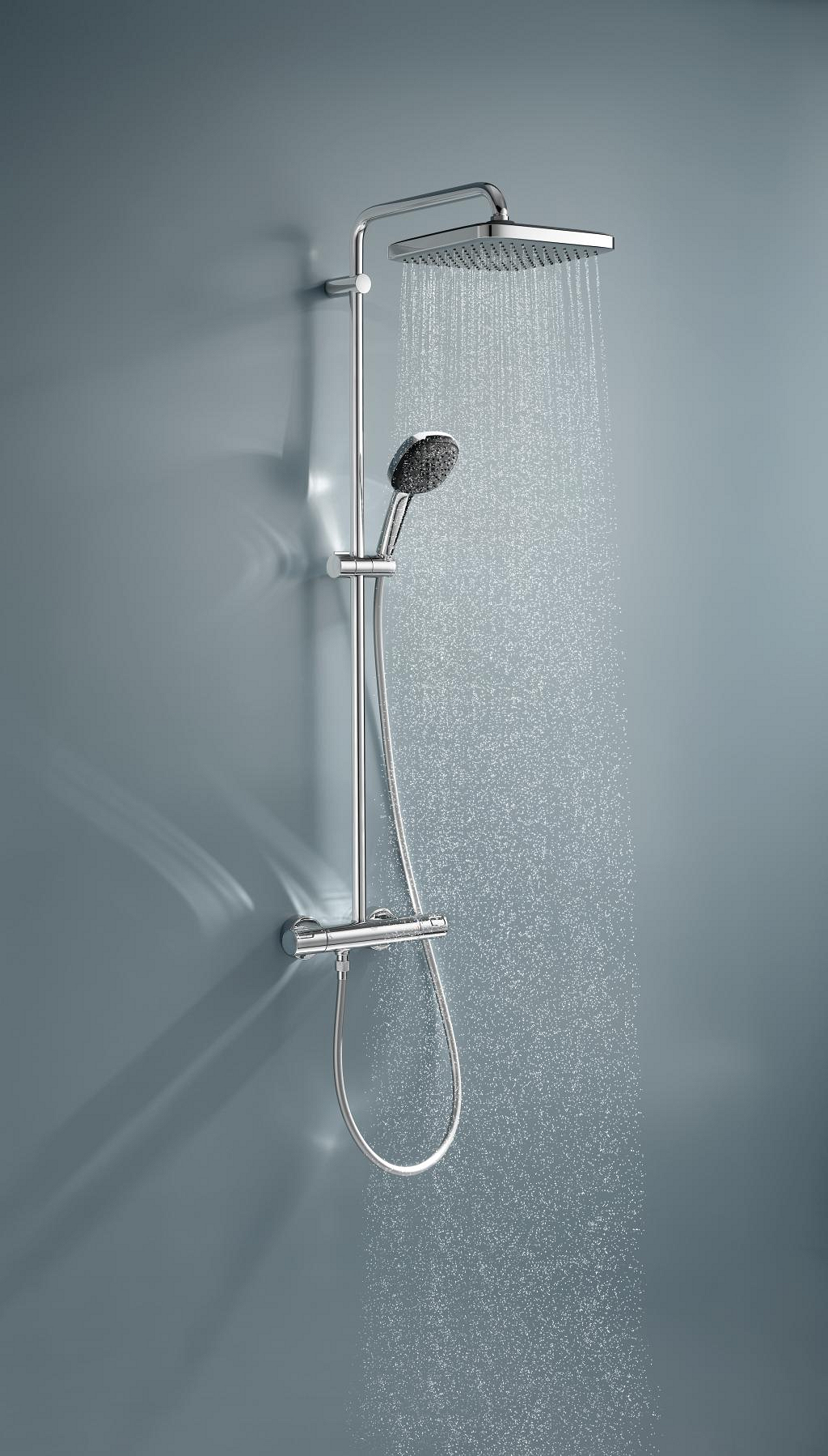 Vitalio Comfort 250 Shower system with thermostat for wall mounting | GROHE