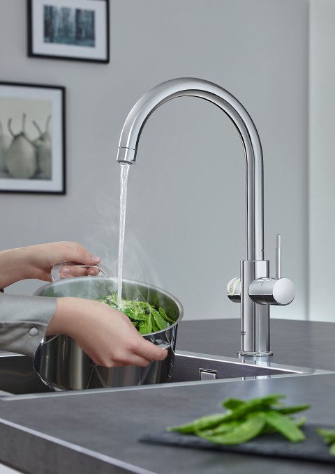 GROHE Red Duo Faucet and L size boiler | GROHE