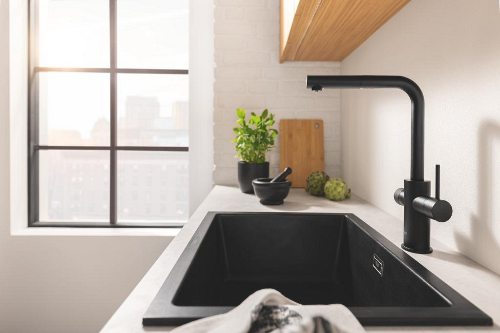 GROHE Blue Pure Minta Bateria filtrująca z wyciąganą wylewką | GROHE