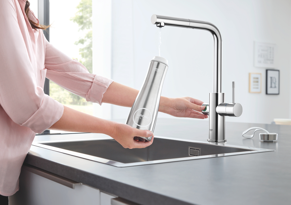 GROHE Blue Home L-spout starter kit with Pull-Out spout | GROHE