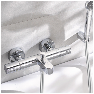 Precision Joy Thermostat bath/shower mixer | GROHE